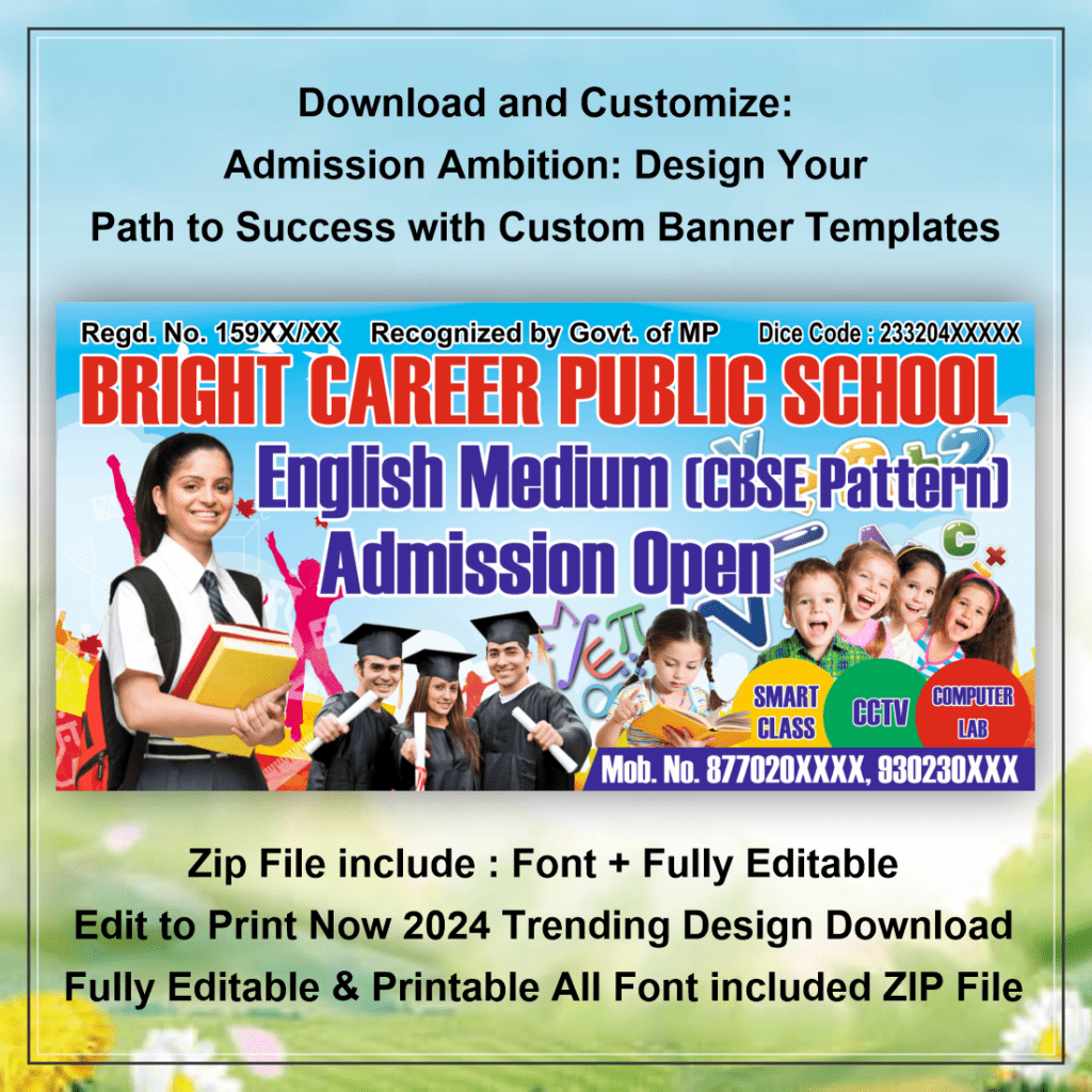 School Admission Campaign with Our Exclusive Banner Templates Edit to ...