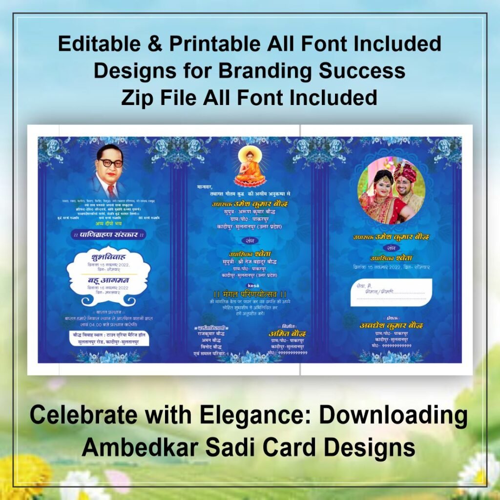 Inspiring Ideas for Multicolour Ambedkar Shadi Card Designs - L S ...